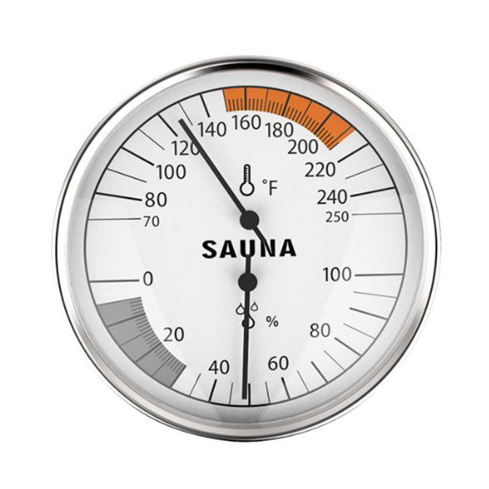 Sauna thermometer and hygrometer for sauna room - easy to read ...