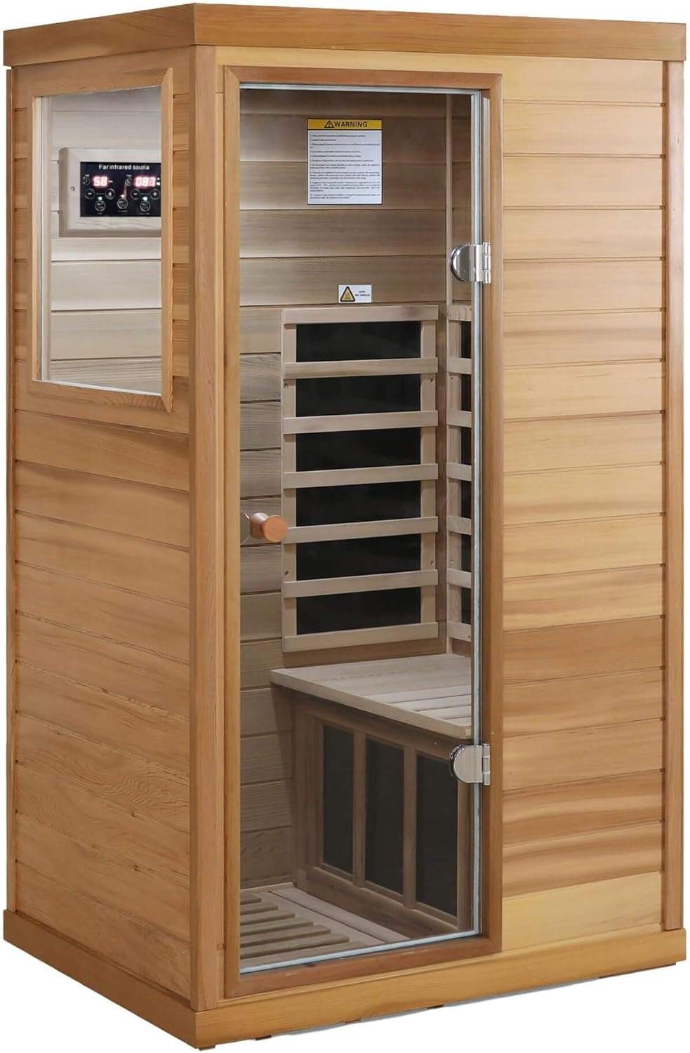 Saunas Far Infrared Sauna, Indoor Dry Sauna (Red Cedar, 1 Person Mini ...