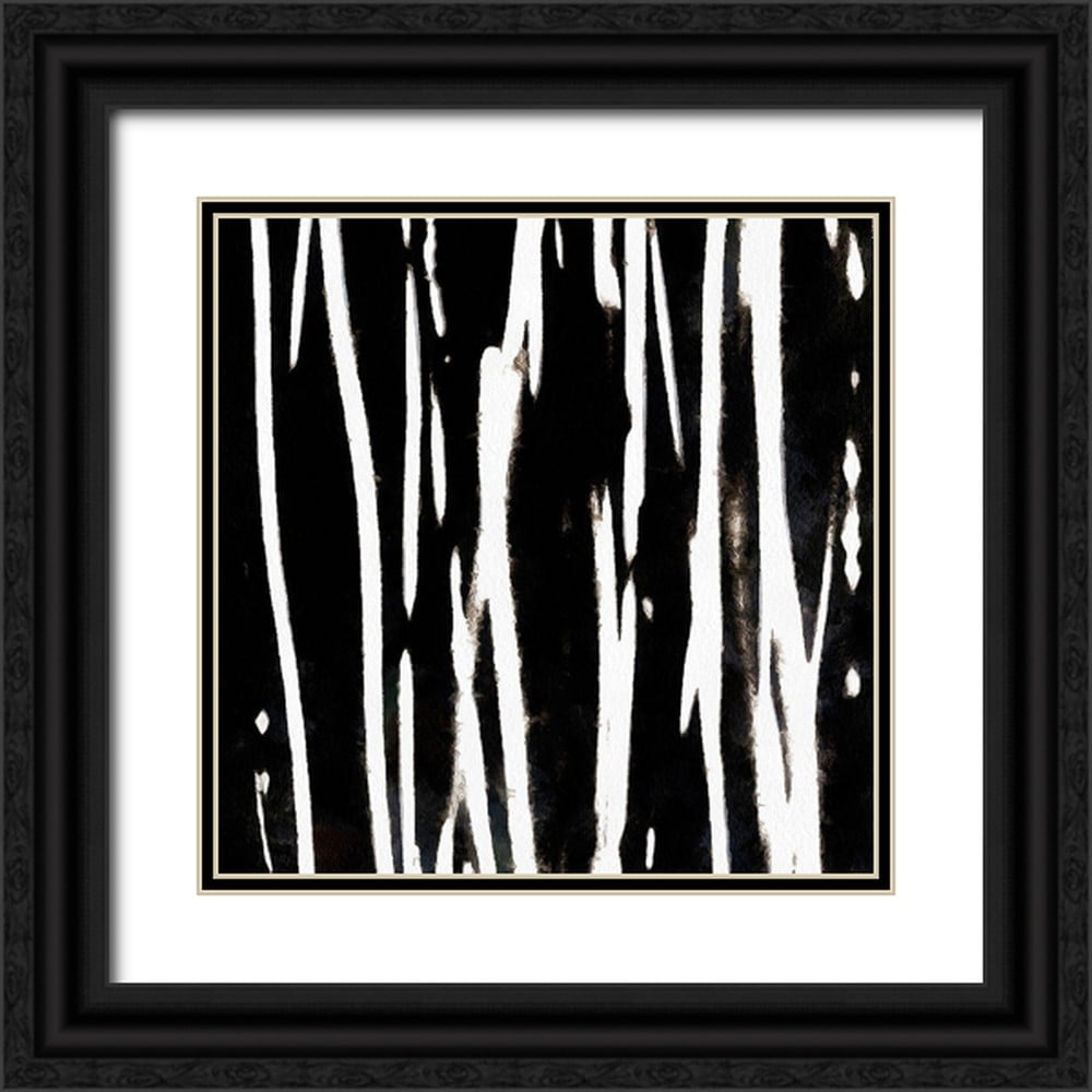 Saunders, Alonzo 12x12 Black Ornate Wood Framed with Double Matting ...