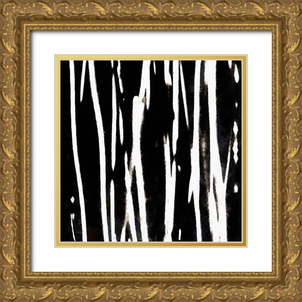 Saunders, Alonzo 12x12 Gold Ornate Wood Framed with Double Matting ...