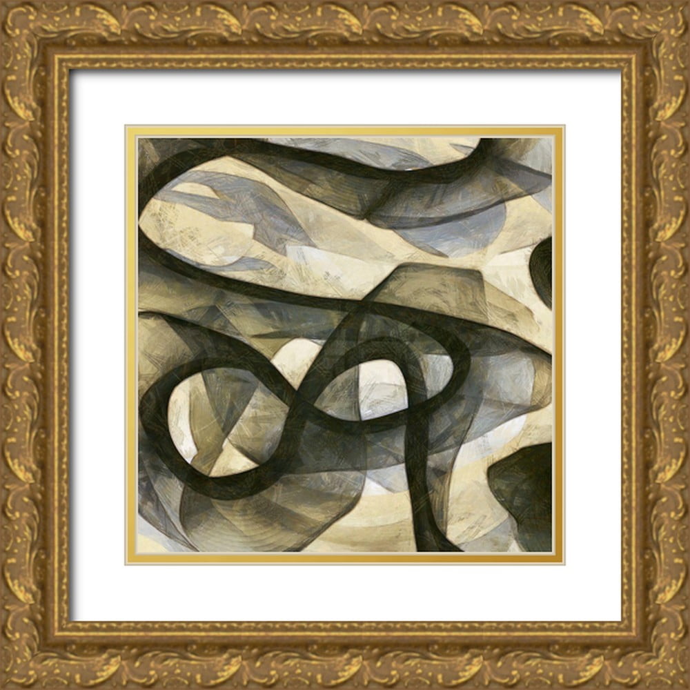 Saunders, Alonzo 20x20 Gold Ornate Wood Framed with Double Matting Museum Art Print Titled ...