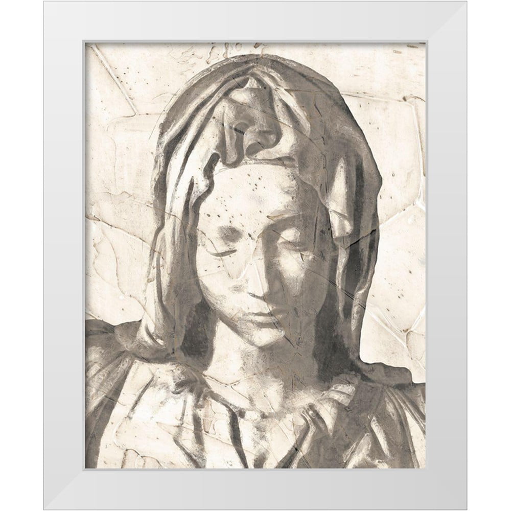 Saunders, Alonzo 26x32 White Modern Wood Framed Museum Art Print Titled ...