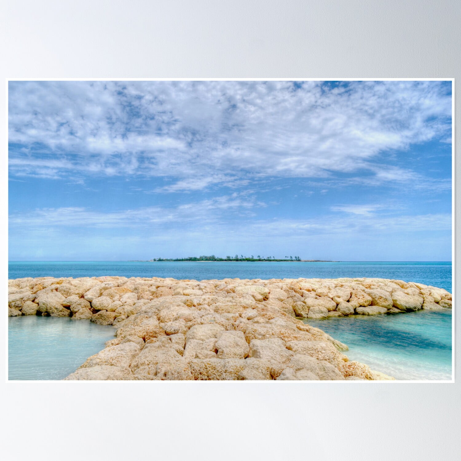 Saunders Beach In Nassau, The Bahamas Poster Wall Art, Modern Wall ...