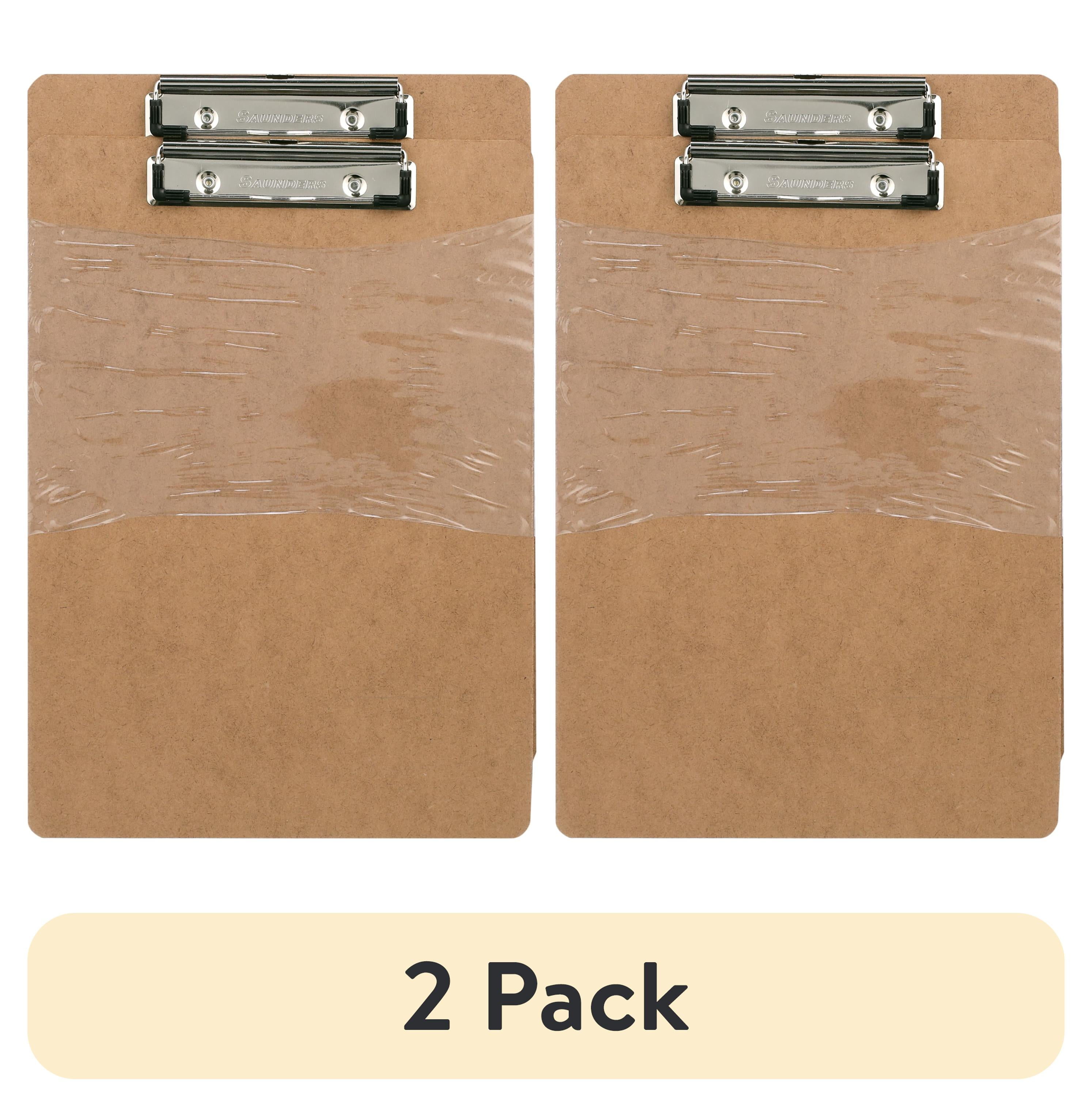 (2 pack) Saunders Hardboard Clipboard - Letter Size with Low Profile ...
