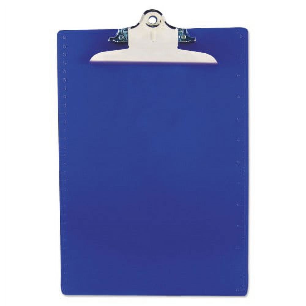 Saunders Recycled Plastic Clipboard with Ruler Edge, 1" Clip Capacity ...