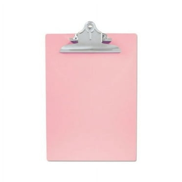 JAM Paper Plastic Clip Board, Pink Clipboard, 1/Pack, 9 x 12.5 ...