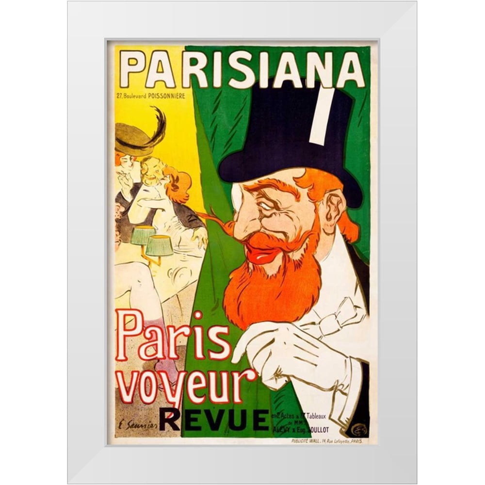 Saunier, J. 17x24 White Modern Wood Framed Museum Art Print Titled ...