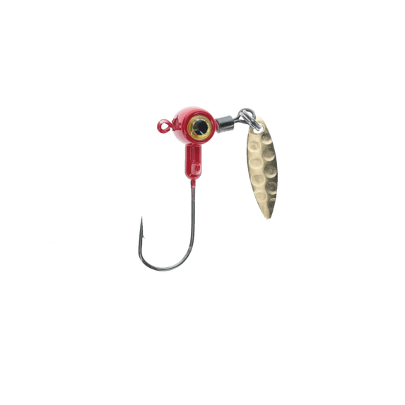 Strike King Mr. Crappie Sausage Head Spins - 1/8 oz; Flo Red - Walmart.com