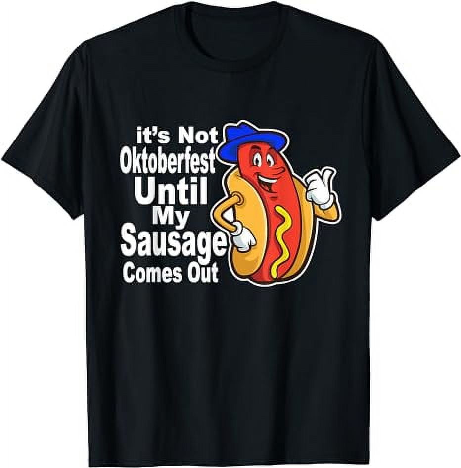 Sausage Meme Oktoberfest Costume Funny Joke Bavarian German T-Shirt ...