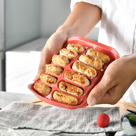 Sausage Mould, Silicon Meat Sausage Mould, Steamable Ham Baking Mould ...