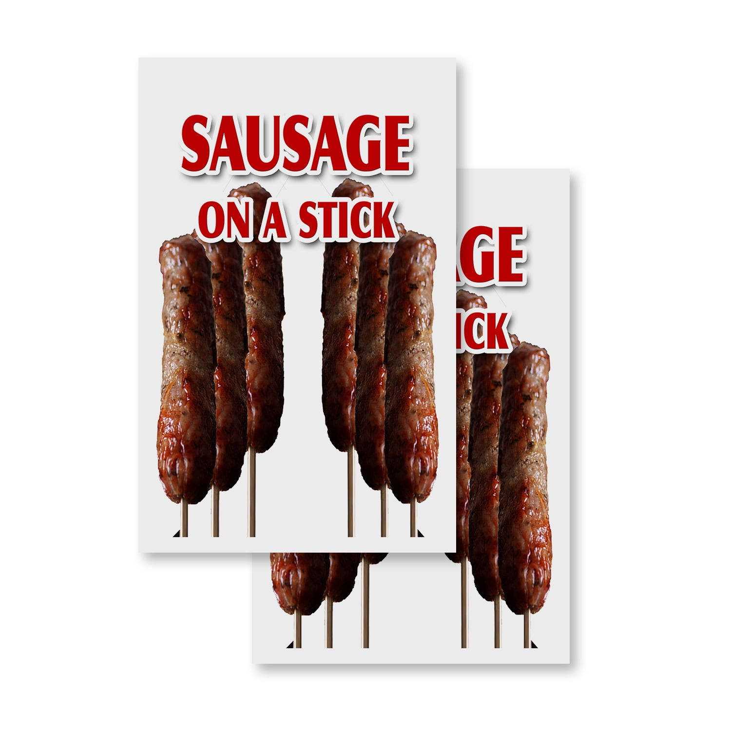 Sausage On A Stick (2-PACK) 24" x 36" Vinyl Decals | Sign Insert Peel ...