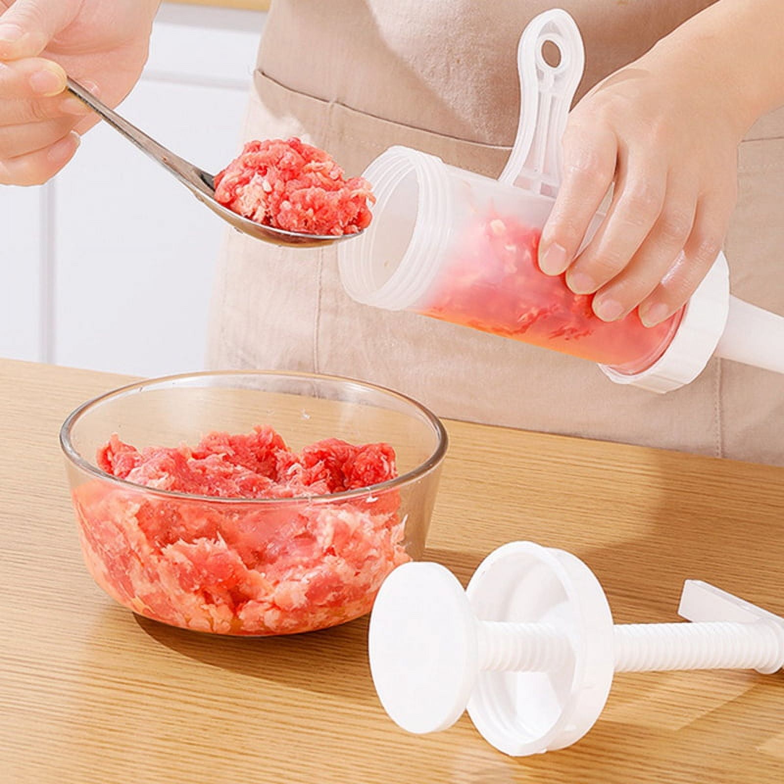 Sausage Stuffer Manual Sausage Maker Plastic Meat Filler Stuffer Funnel ...