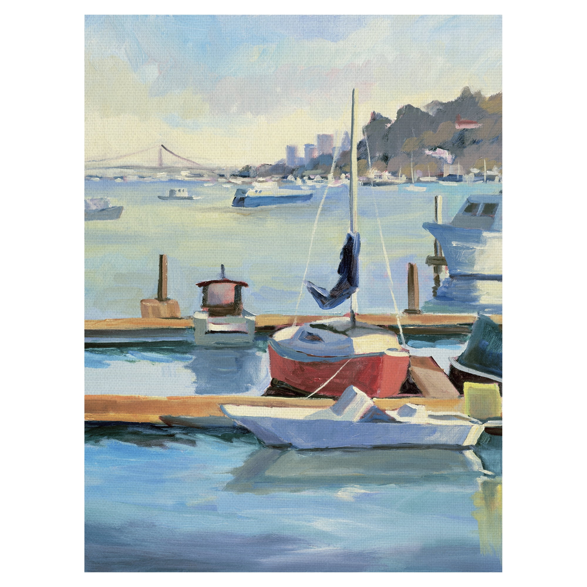 Kay Carlson Sausalito Canvas Art Print - Nautical Themed 36 - Walmart.com