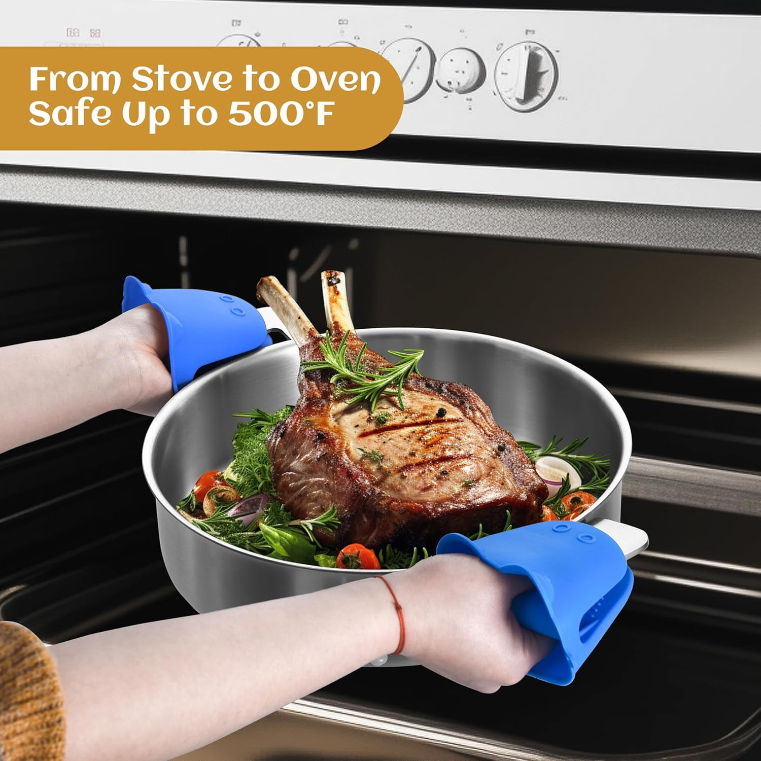 Sauté Pan, 6QT Tri-Ply Stainless Steel Deep Cooking Pan, 12 Inch ...