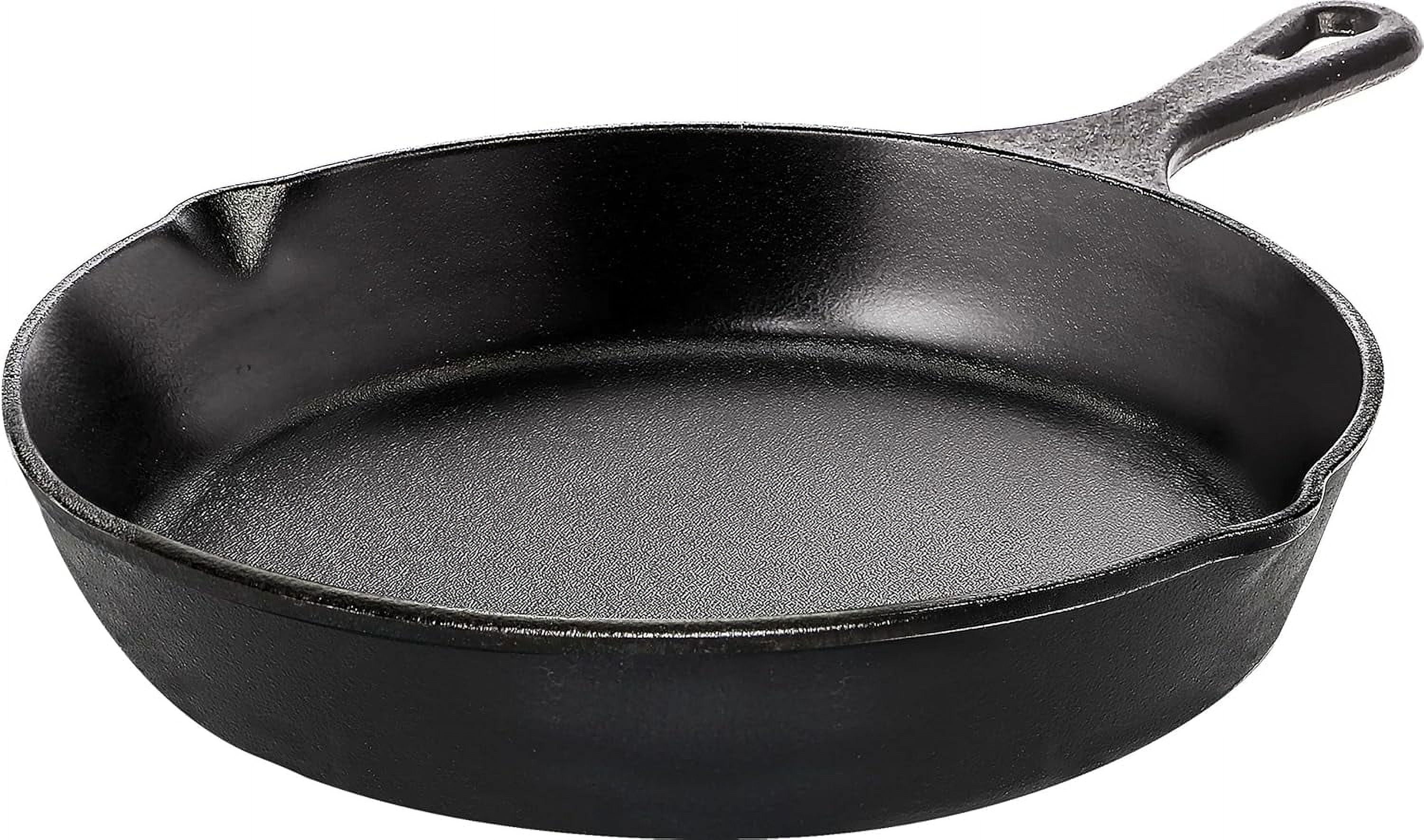 Saute Fry Pan - Chefs Pan, Pre-Seasoned Cast Iron Skillet - Frying Pan ...