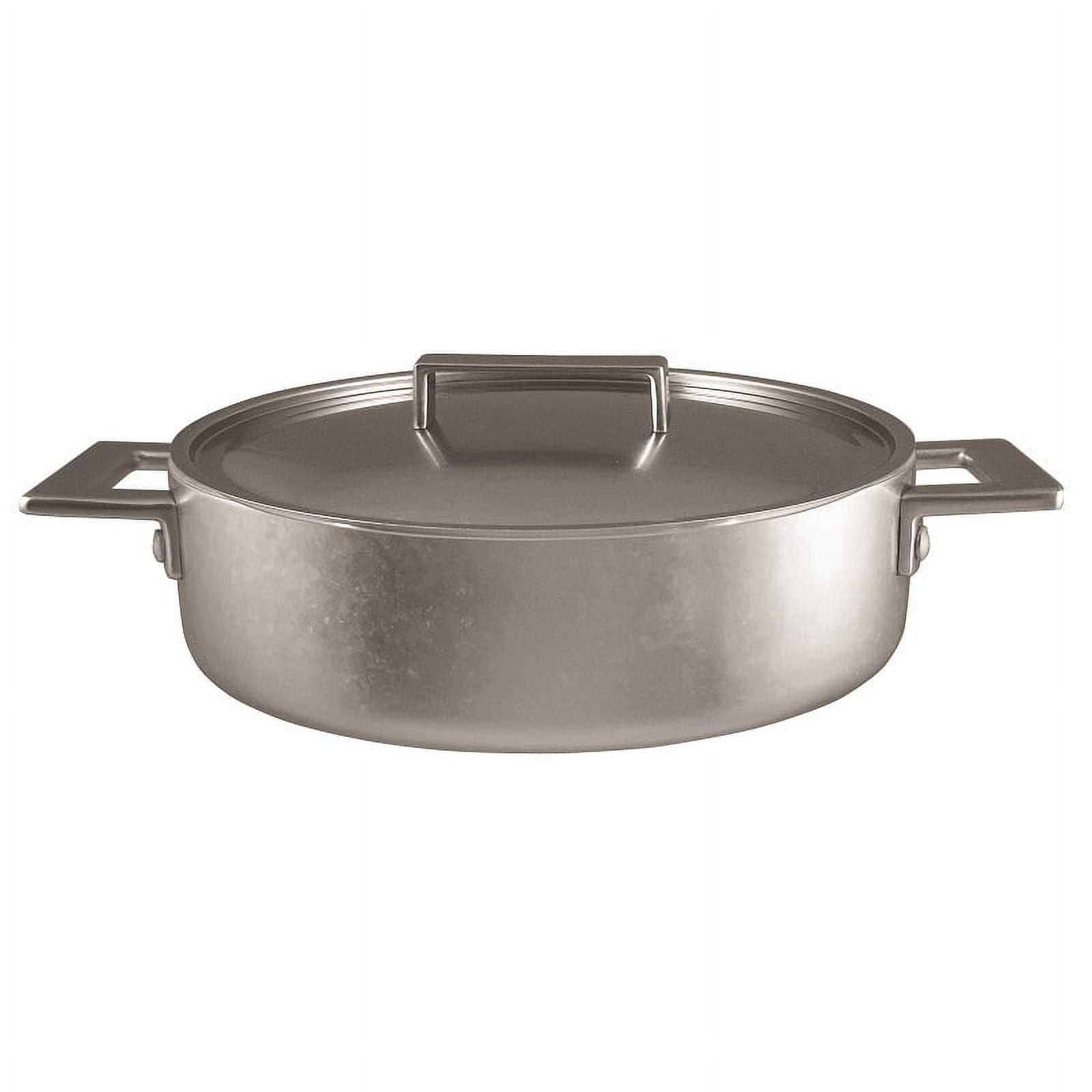 Saute Pan 2 Handles With Lid Cm.28 Att.Pewter - Walmart.com