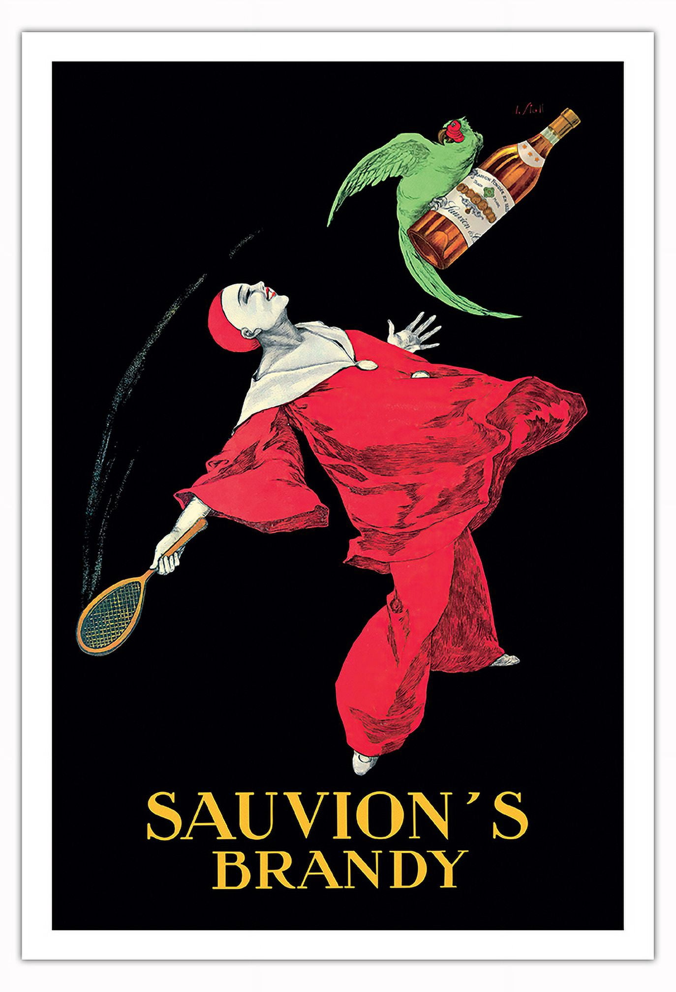 Sauvion’s Brandy - Vintage French Advertising Poster by Joseph Stall c ...