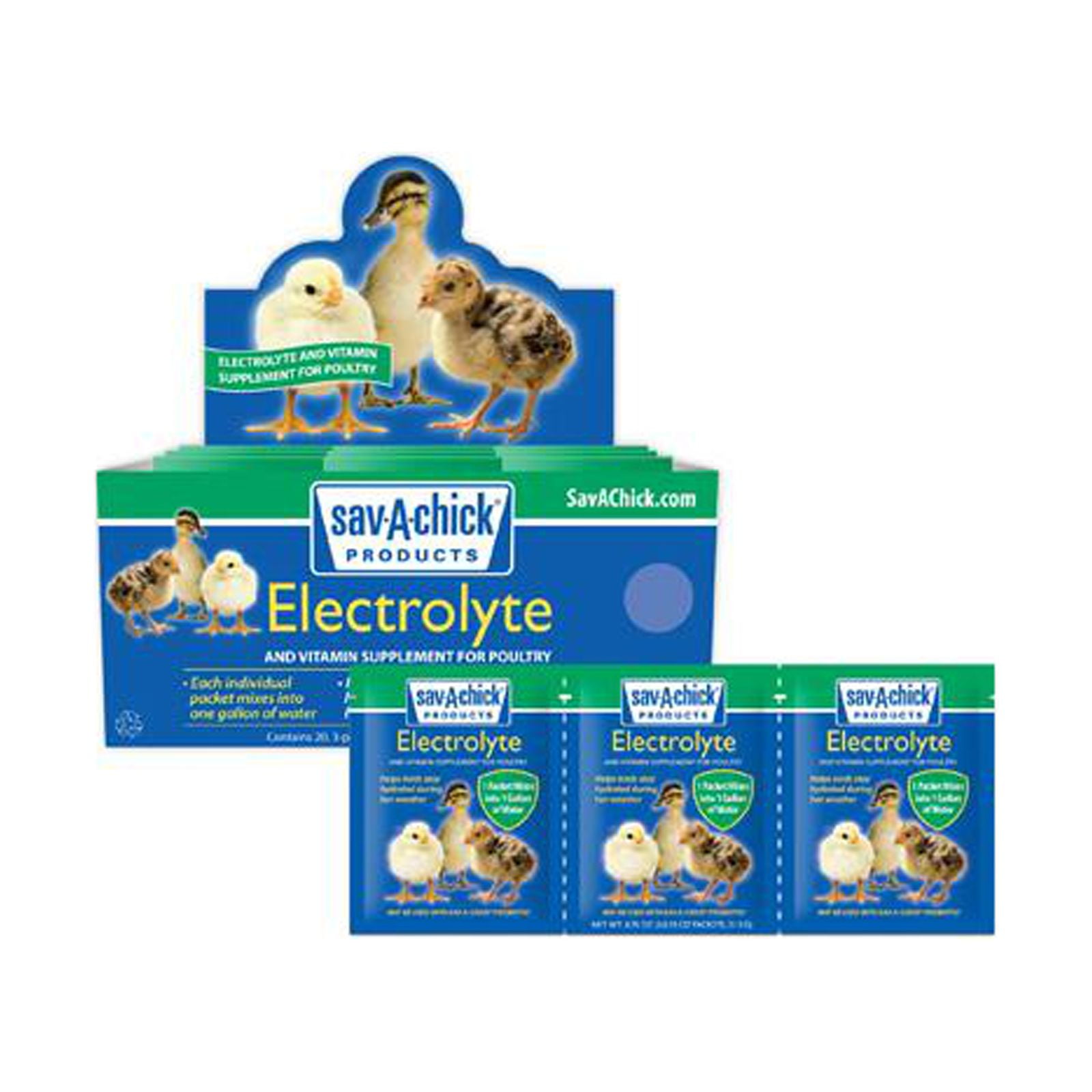 Sav-A-Chick 01-7451-0202 Poultry Electrolyte & Vitamin Supplement, .25 ...