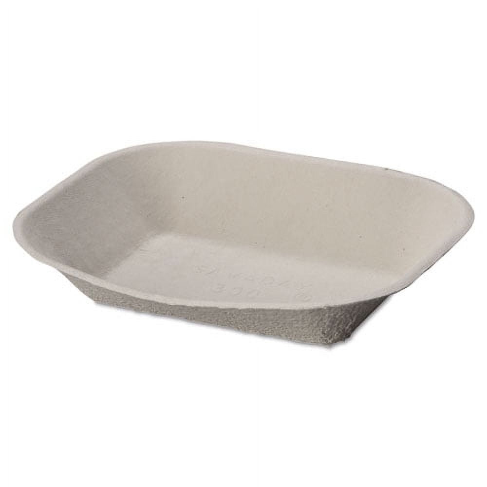 Savaday Molded Fiber Food Tray, 1-Compartment, 7 X 9, Beige, 250/bag ...