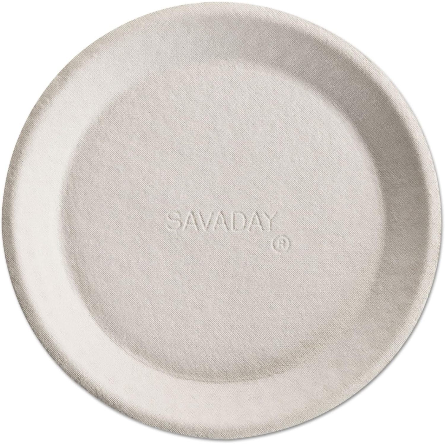 Savaday Molded Fiber Plates, 10 Inches, White, Round - Walmart.com