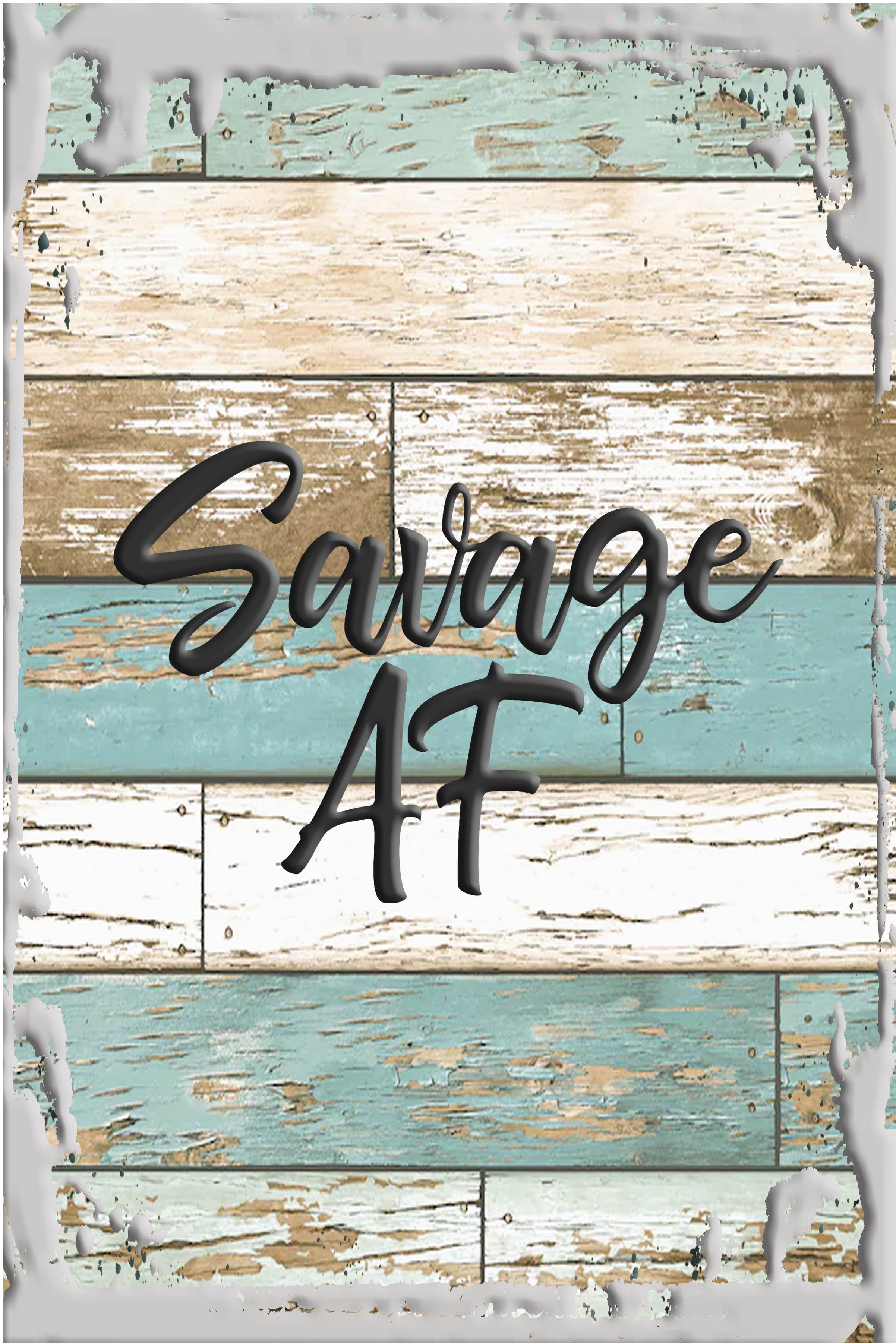 Savage AF cursive funny hype beast fighter independent carefree White ...