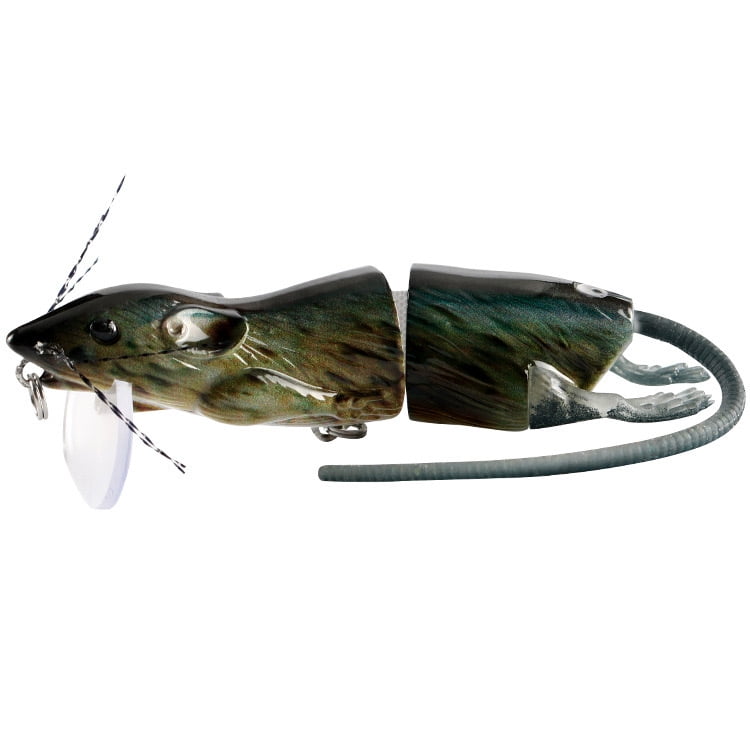 Savage Gear 3D Rat Floating Bait Topwater Wakebait Bass & Pike Fishing ...