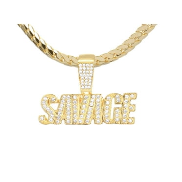 Holocky Mens Cuban Link Chain Golden Hip Hop Miami Bling Necklace ...