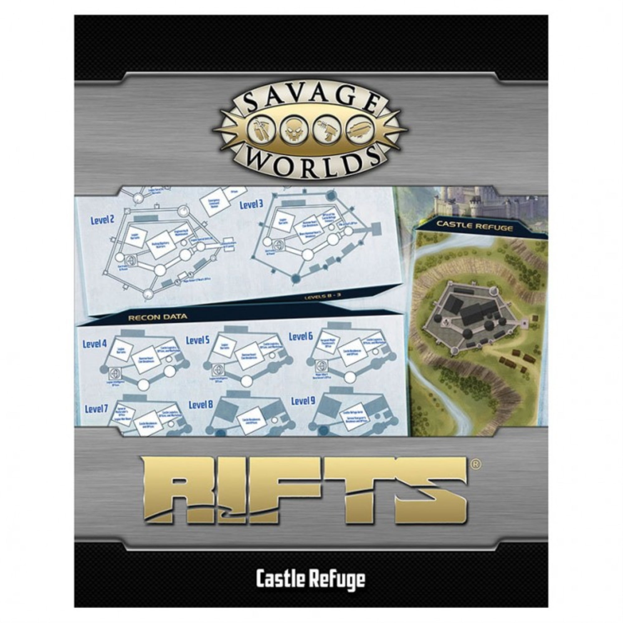 Savage Worlds: Rifts©: North America / Castle Refuge Maps (S2P11204 ...