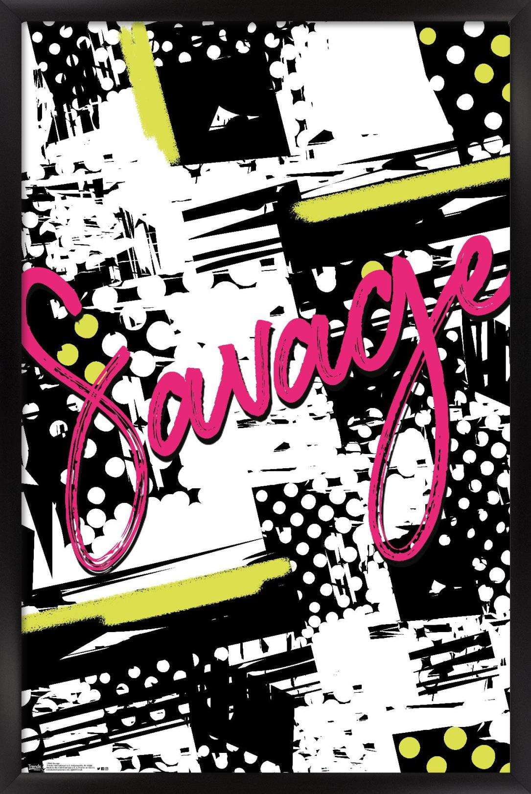 Savage Wall Poster, 14.725" x 22.375", Framed - Walmart.com