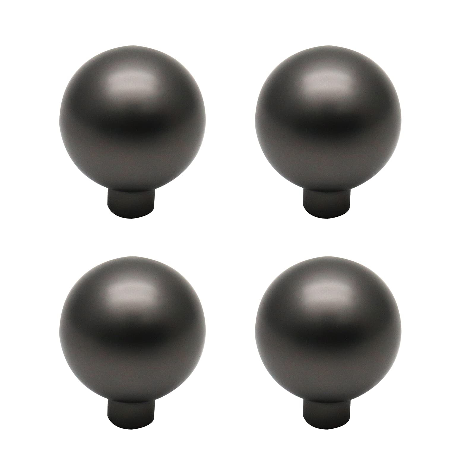 Savagrow 4pcs Solid Round Ball Cabinet Knobs 0.98" Dia Polished Kitchen Hardware Knobs for ...