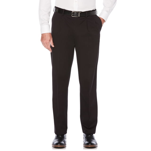 Savane Men's Big & Tall Pleated Ultimate Performance Chino Pants ...