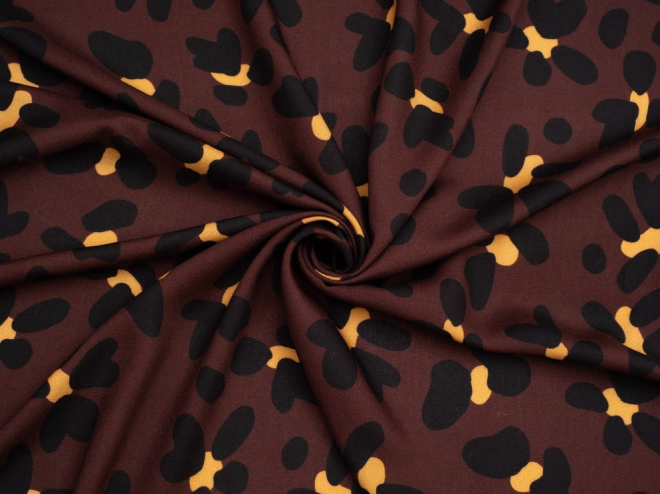 Savanna Daisy Viscose Challis Fabric Minerva Exclusive - per yard ...