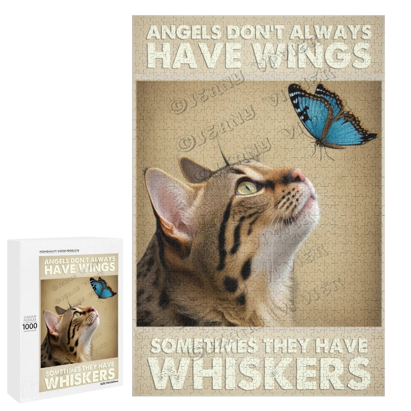 Savannah Cat 1000 Piece Puzzle for Adults Kittens Jigsaw Puzzles 1000 ...