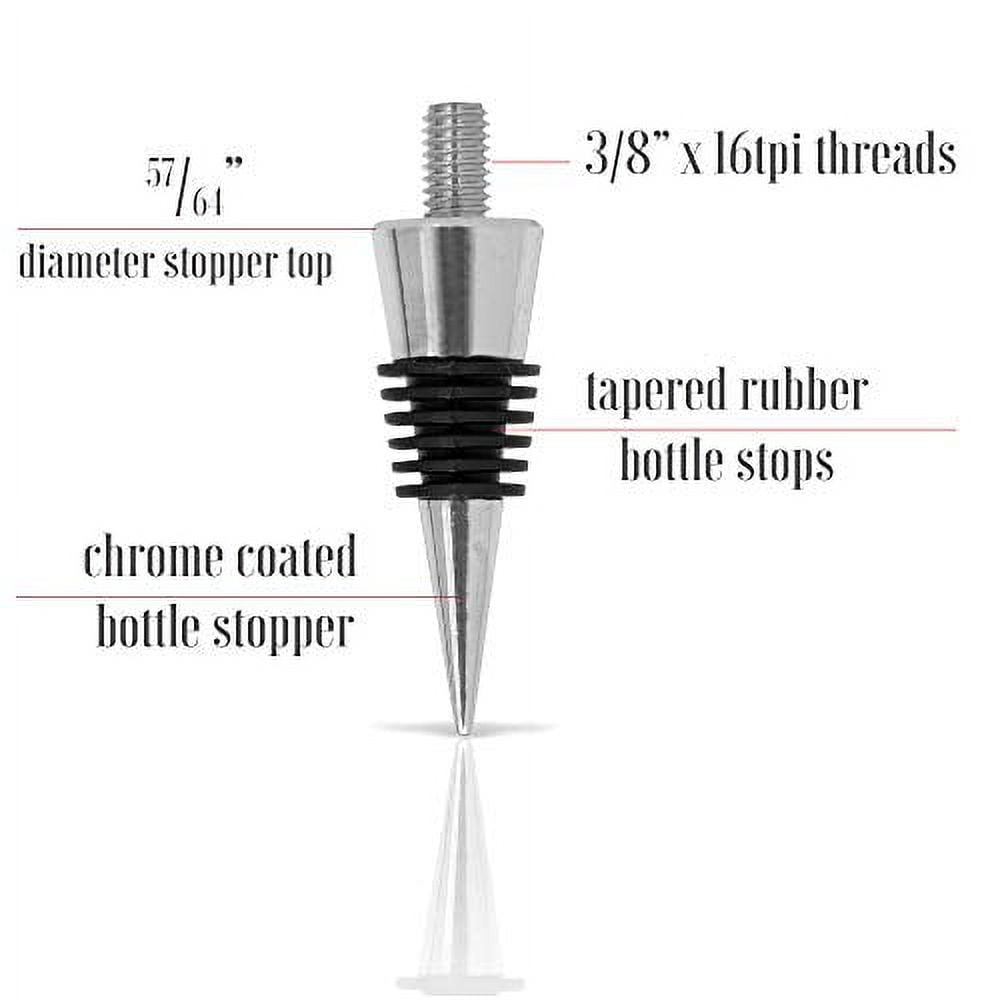 Savannah Classic Chrome Style Bottle Stopper with 3/8" x 16 tpi ...