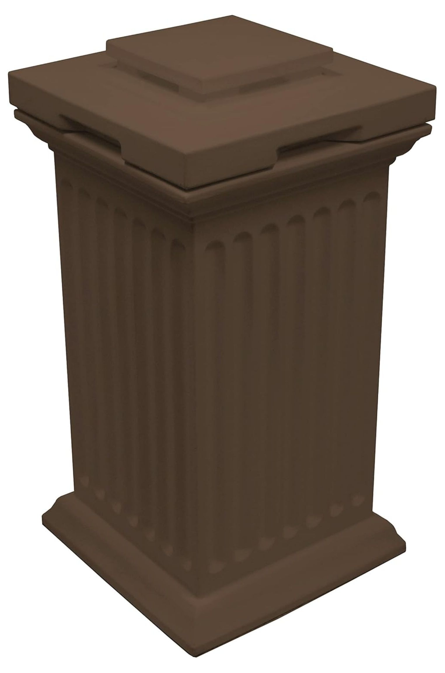 Savannah Column Storage and Waste Bin - Oak - Walmart.com