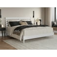 AFI Savannah King Solid Wood Low Profile Platform Bed, White - Walmart.com