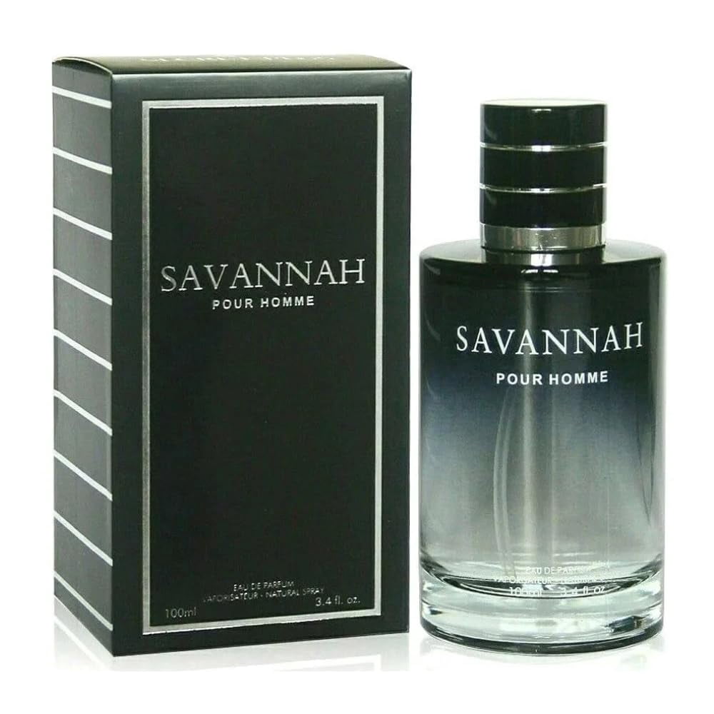 Savannah Pour Homme Eau de Parfum Spray for Men, 3.4 oz / 100 ml ...