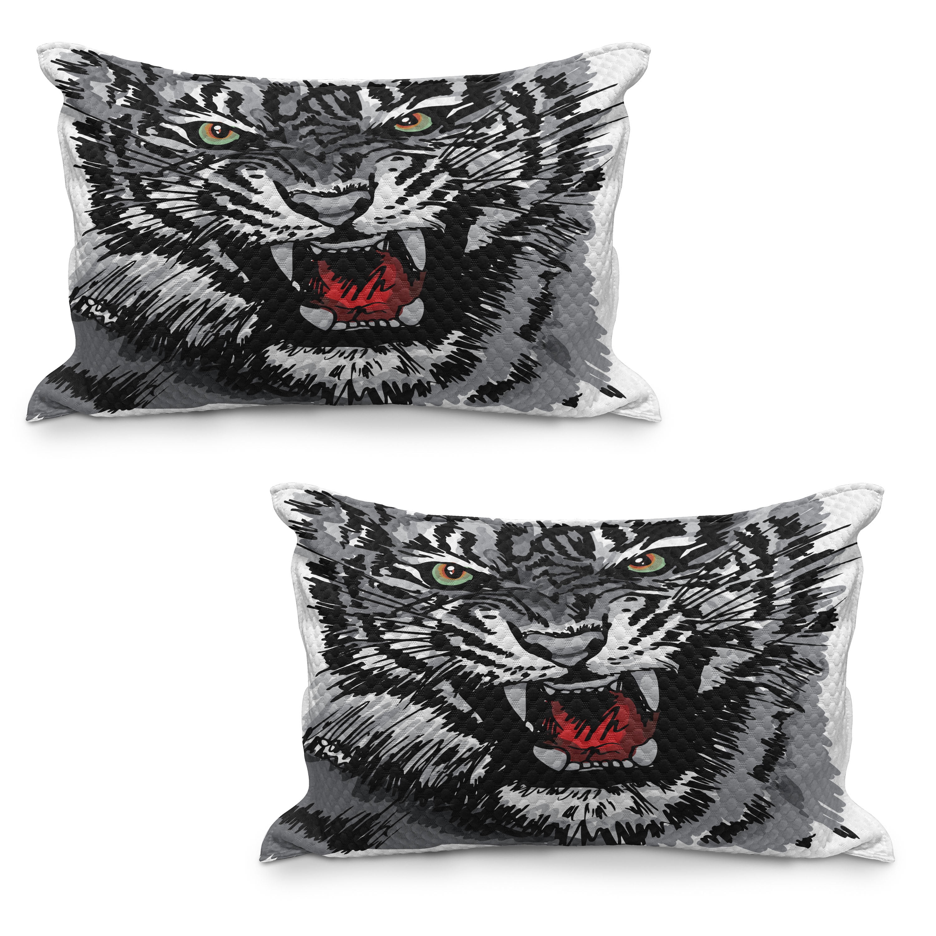 Savannah Quilted Pillowcover Set of 2, Illustration of Charismatic ...