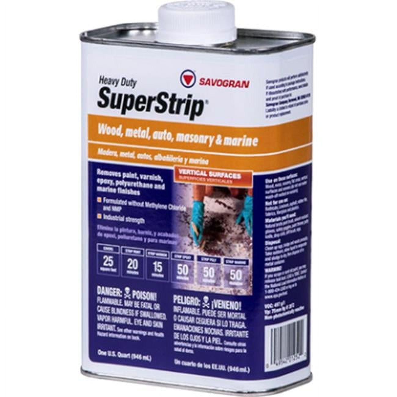 Savaogran 1 qt. Superstrip DCM Free Paint Stripper - Black - Walmart.com