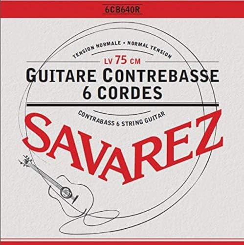 Savarez 6CB640R Normal Tension Contrabass Guitar Strings - All Silver ...