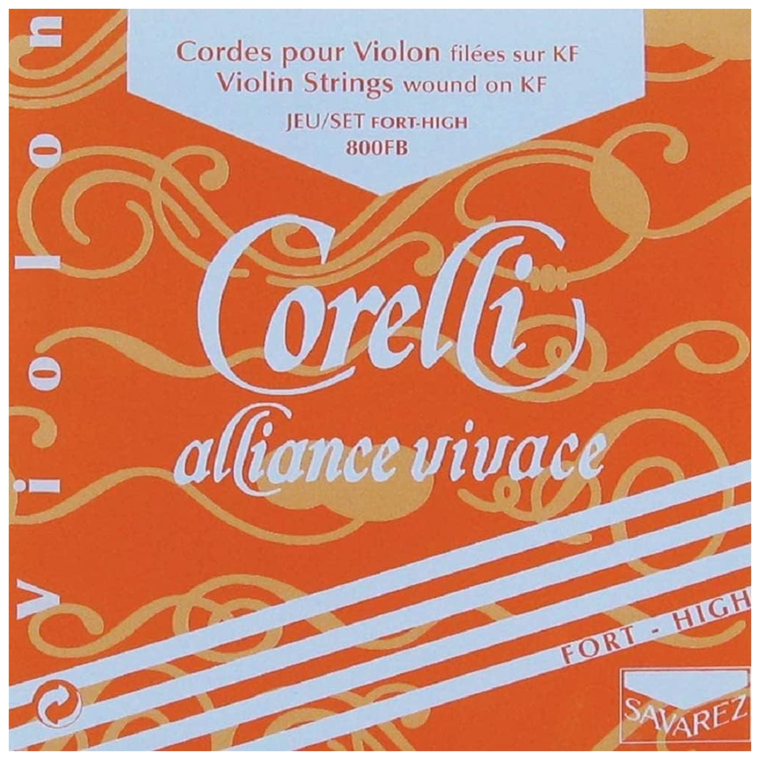 Savarez Corelli Alliance Vivace, Violin String Set, Ball E, 4/4, Forte ...