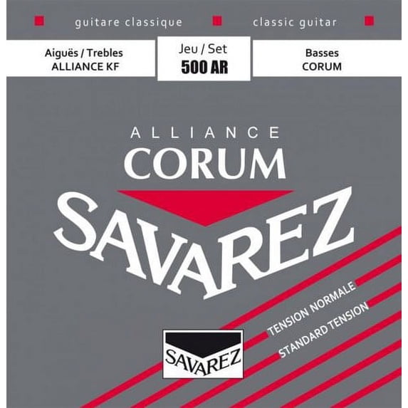 Savarez 500AR Alliance Trebles Corum Basses Normal Tension Nylon Guitar ...