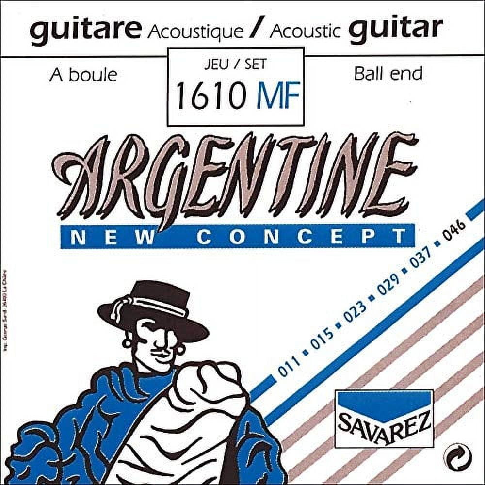 Savarez Strings set Argentine Light à ball end Accordion Accessory (1610MF) - Walmart.com