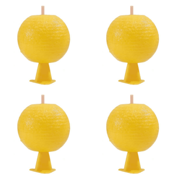 4Pcs Fruit Fly Traps Ball, Citrus Shaped Fruit Fly Traps, Flying ...