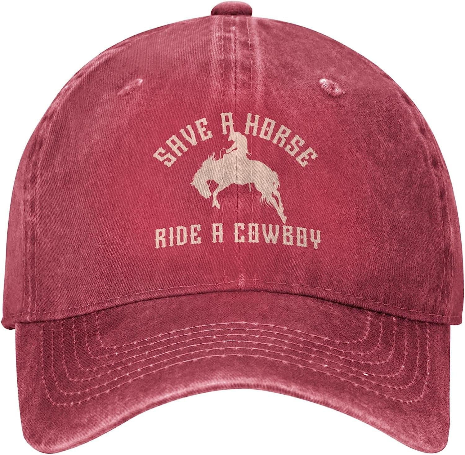 Save A Horse Ride A Cowboy Trucker Hat Western Horse Cap Save A Horse ...