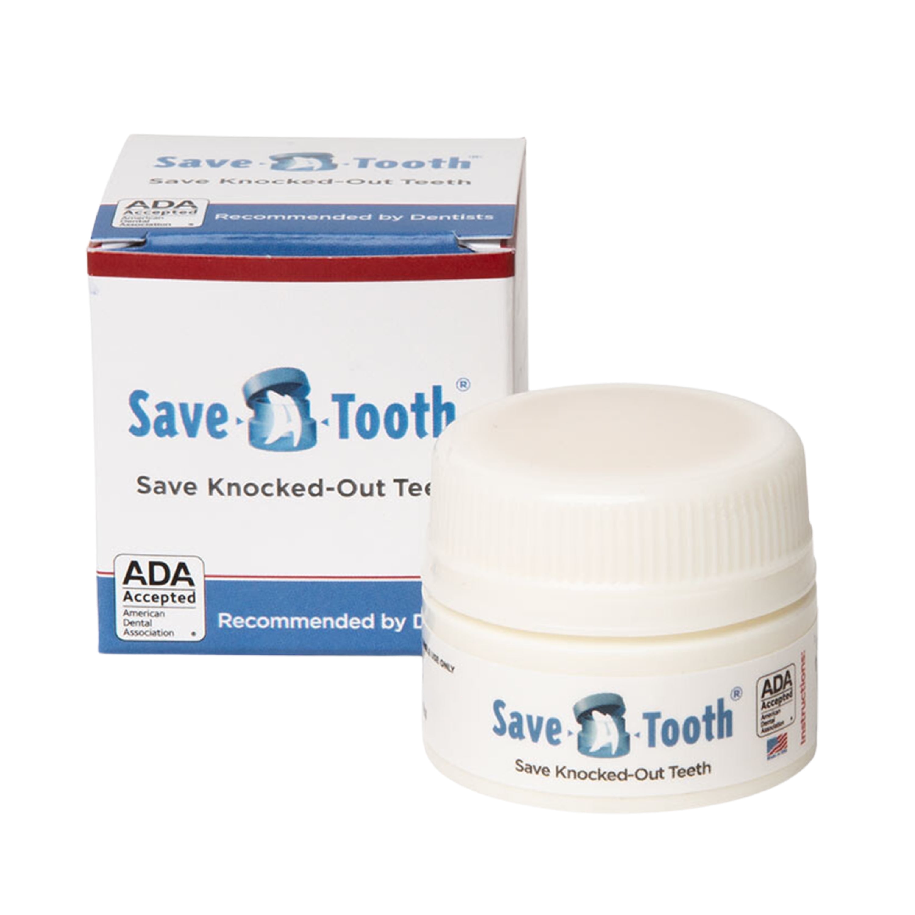 Save-A-Tooth Preserving Kit- Save up to 4 Knocked Out Teeth for up to ...