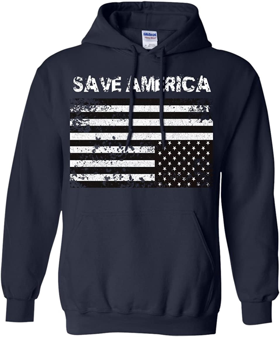 Save America Upside Down Flag Pray for America Pullover Hoodie ...