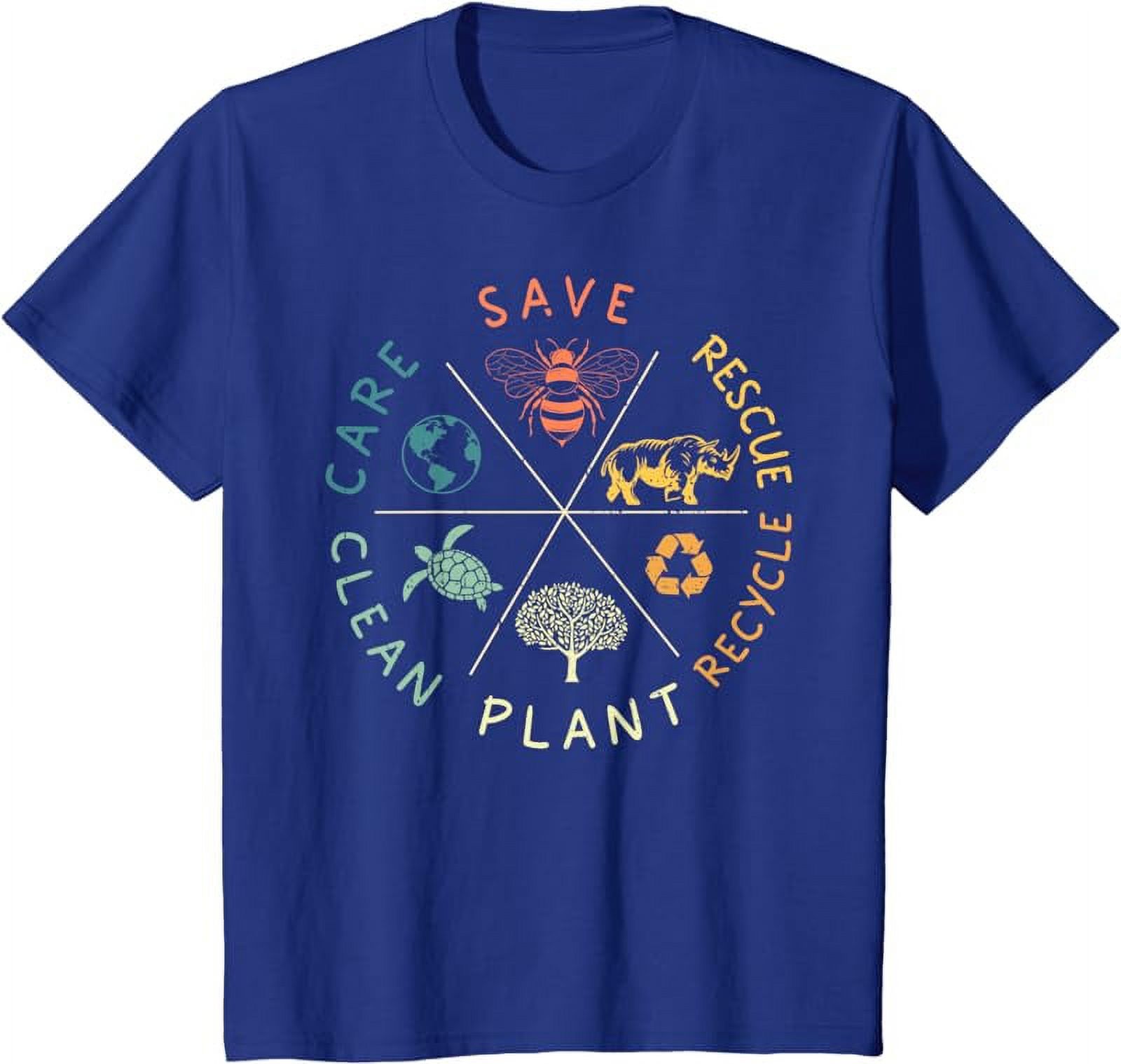 Save Bees Rescue Animals Recycle Plastic Earth Day Vintage T-Shirt ...