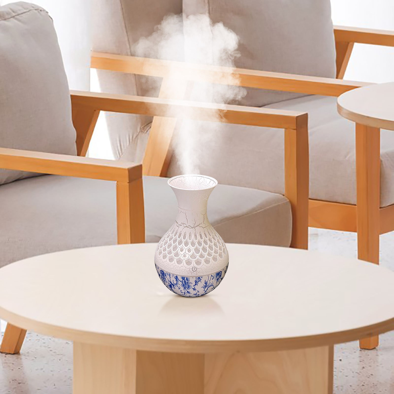 Save Big! Blue and White Porcelain Desktop Humidifier, Mini ...