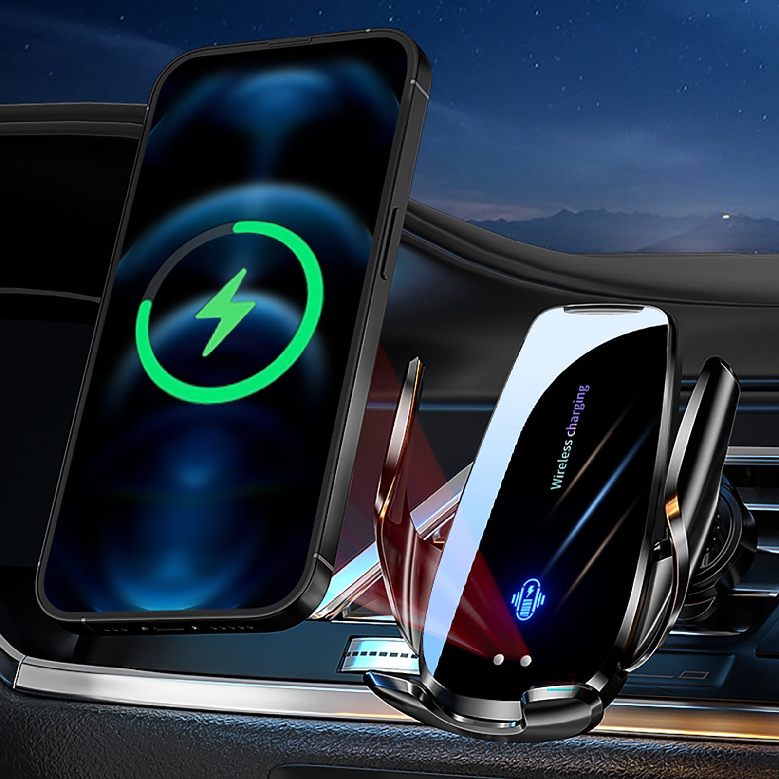 Save Big! Car Wireless Charger, Automatic Open and Close 15W Fast ...